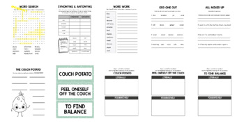 The Couch Potato Activities, Read Aloud, LESSON PLANS, BOOK CRAFT Jory ...