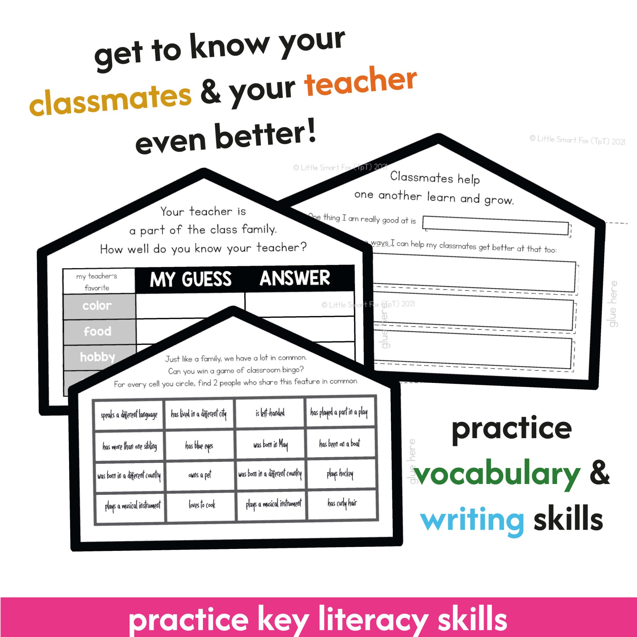 Our Class is a Family activities and teaching ideas - Little Smart Fox