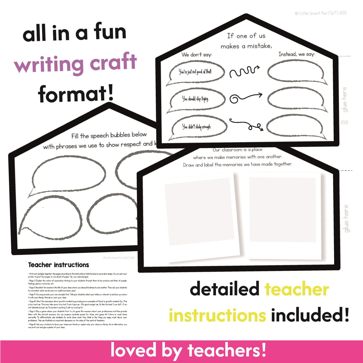 Our Class is a Family activities and teaching ideas - Little Smart Fox