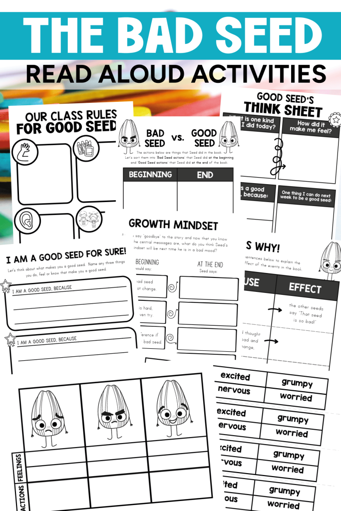 The Bad Seed Book Activities and Teaching ideas - Little Smart Fox