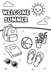 Last Day of School Coloring Page and Word Search | Welcome Summer ...