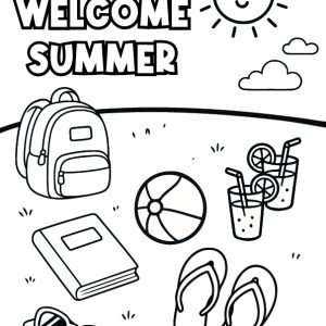 Last Day of School Coloring Page and Word Search | Welcome Summer ...